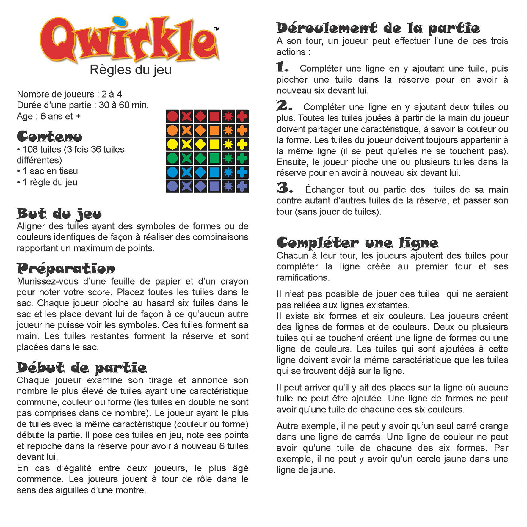 QWIRKLE – Jeux découvre